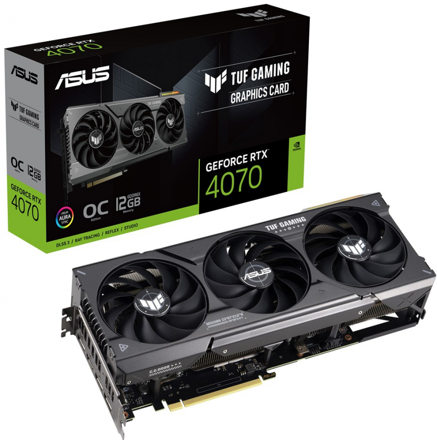 Videokarte Asus NVIDIA GeForce RTX 4070 12 GB GDDR6X DLSS 3 ...