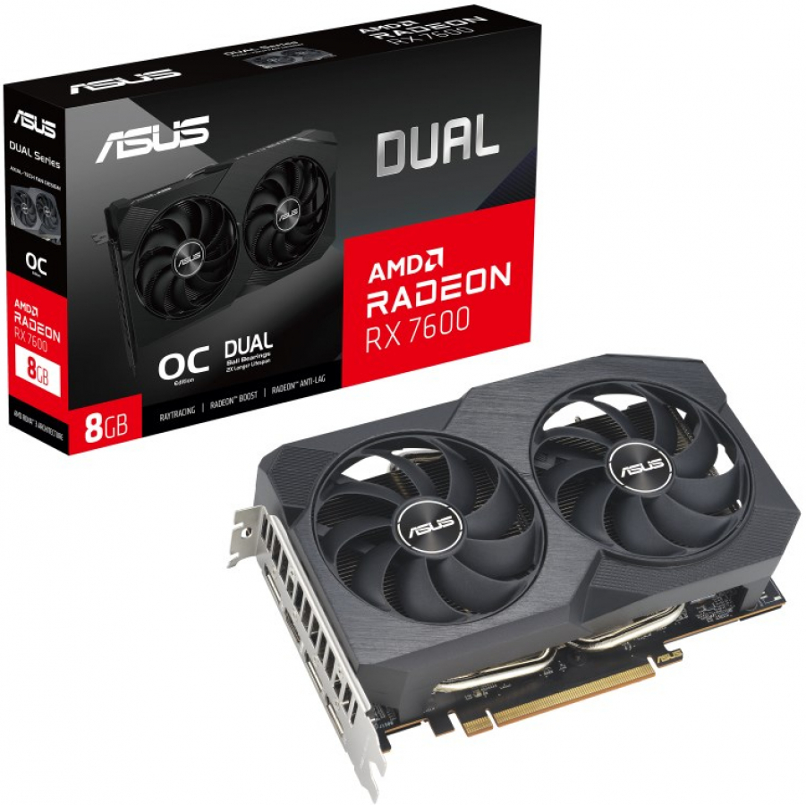 Videokarte Asus Radeon RX 7600 8GB Dual OC V2 - Videokartes (VGA ...