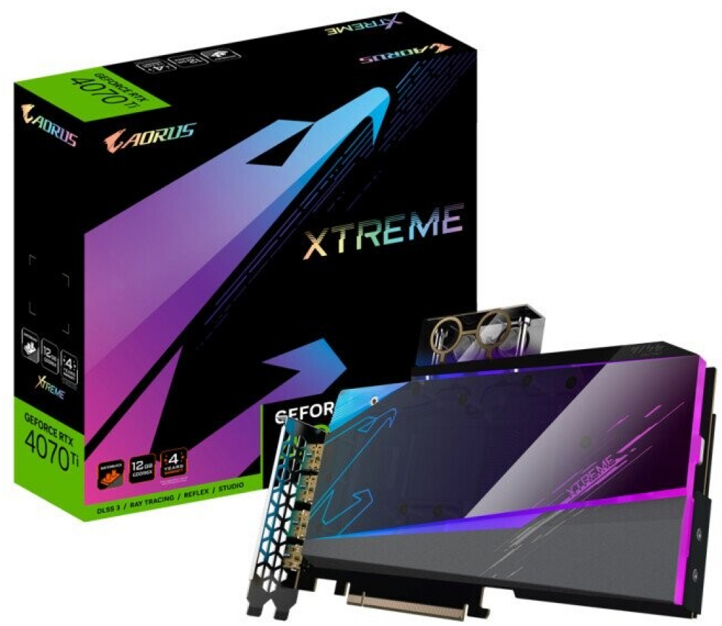Videokarte Gigabyte GeForce RTX 4070 Ti 12GB Xtreme WaterForce (DLSS 3 ...
